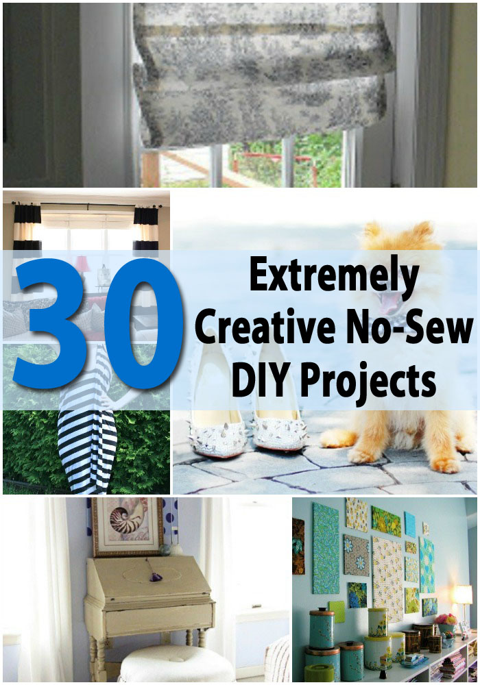 30 Extremely Creative No-Sew DIY Projects - DIY & Crafts
