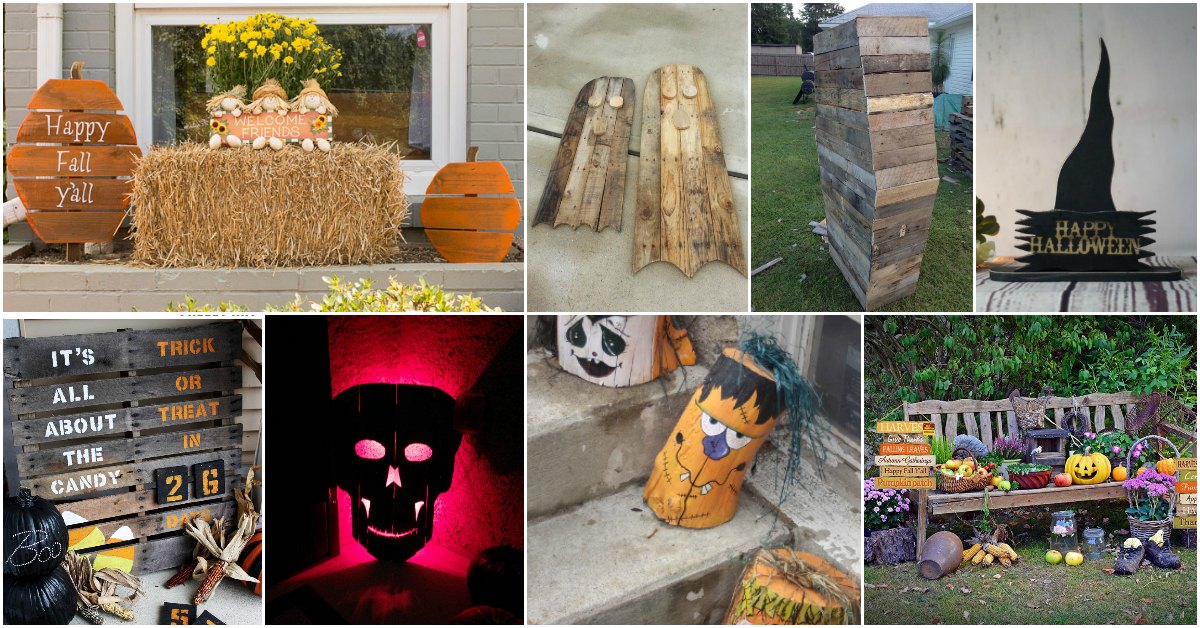 25 Fantastic Reclaimed Wood Halloween Decorations For Your Home And ...