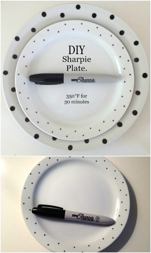 25 DIY Decorative Plates That Give Your Dishes A Hand Painted Look ...