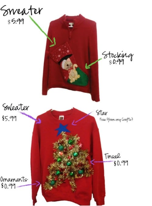 15 Fun Ugly Christmas Sweaters You Can Easily DIY - DIY & Crafts