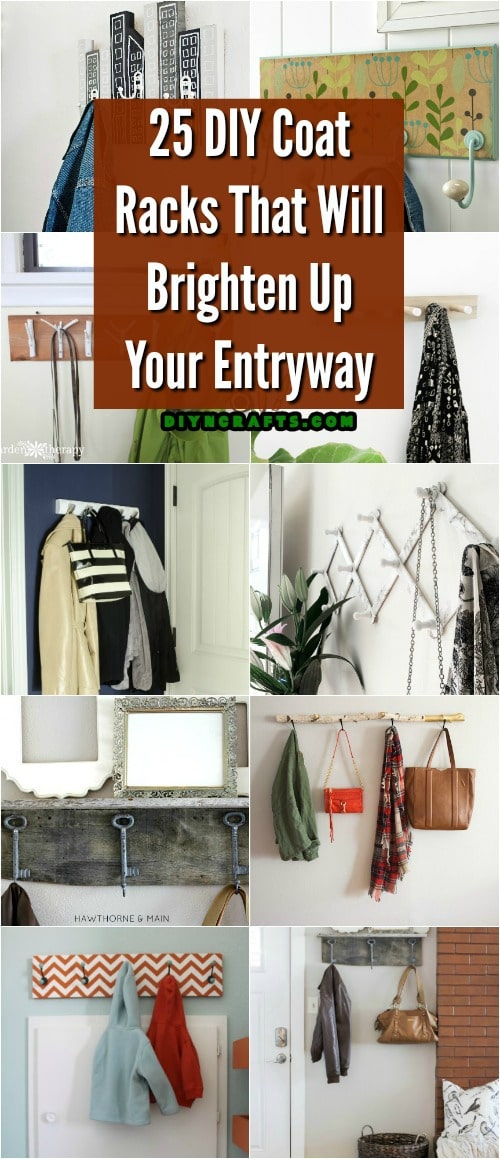 25 DIY Coat Racks That Will Brighten Up Your Entryway - DIY & Crafts