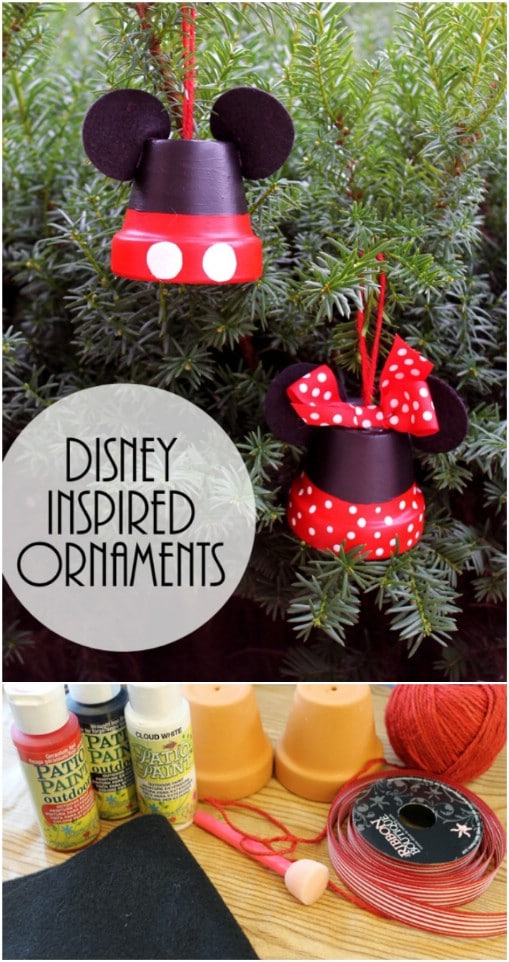 20 Creative DIY Disney Christmas Ornaments Anyone Can Do - DIY & Crafts